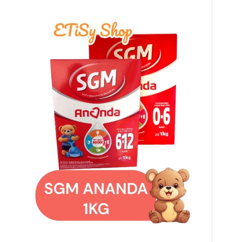 Jual Sgm Ananda 1 (0-6 bulan) | Ananda 2 (6-12 bulan) 1000 gram | Shopee Indonesia