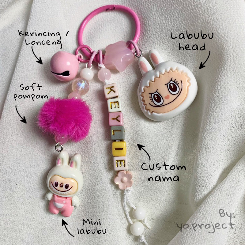 Jual gantungan kunci lucu keychain labubu gantungan labubu mini labubu ...