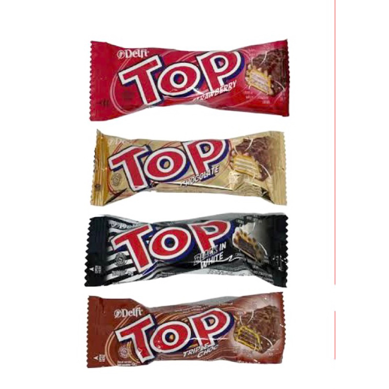 Jual delfi top wafer 9g - top wafer cokelat | Shopee Indonesia