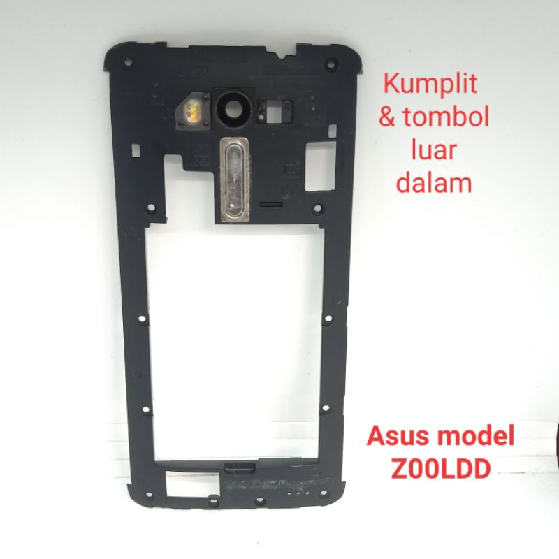 Jual Tutup mesin / Tulang tengah plus tombol Asus Zenfone 2 laser 5,5 ...
