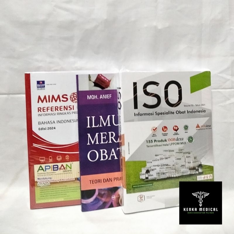 Jual PAKET 3 BUKU FARMASI MIMS REFERENSI 2024, ISO OBAT 2021 DAN IMO TERMURAH. | Shopee Indonesia
