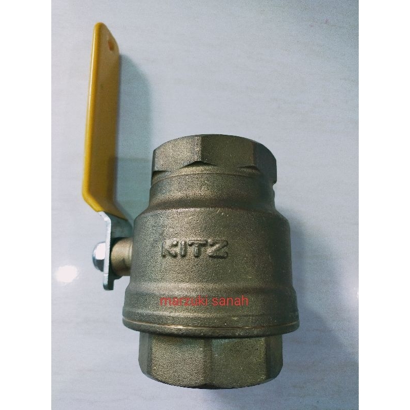 Jual Ball Valve original (Kitz) SZA uk 2 inch 600 wog/150 wsp kuningan | Shopee Indonesia