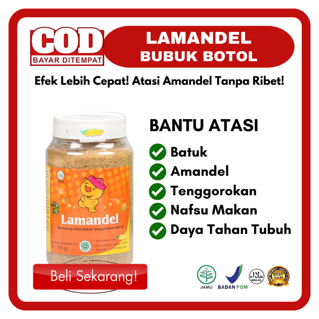 Jual Lamandel Botol - Minuman Herbal Atasi Amandel Radang dan Sakit ...