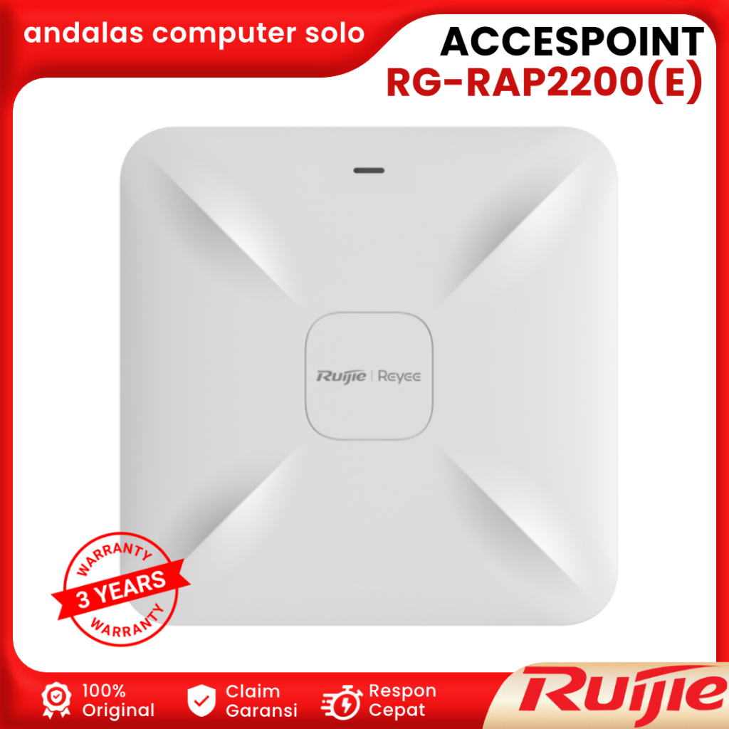 Jual ACCESPOINT CEILING RUIJIE RG-RAP2200(E) Reyee Wi-Fi 5 1267Mbps CEILING ACCESPOINT | Shopee ...
