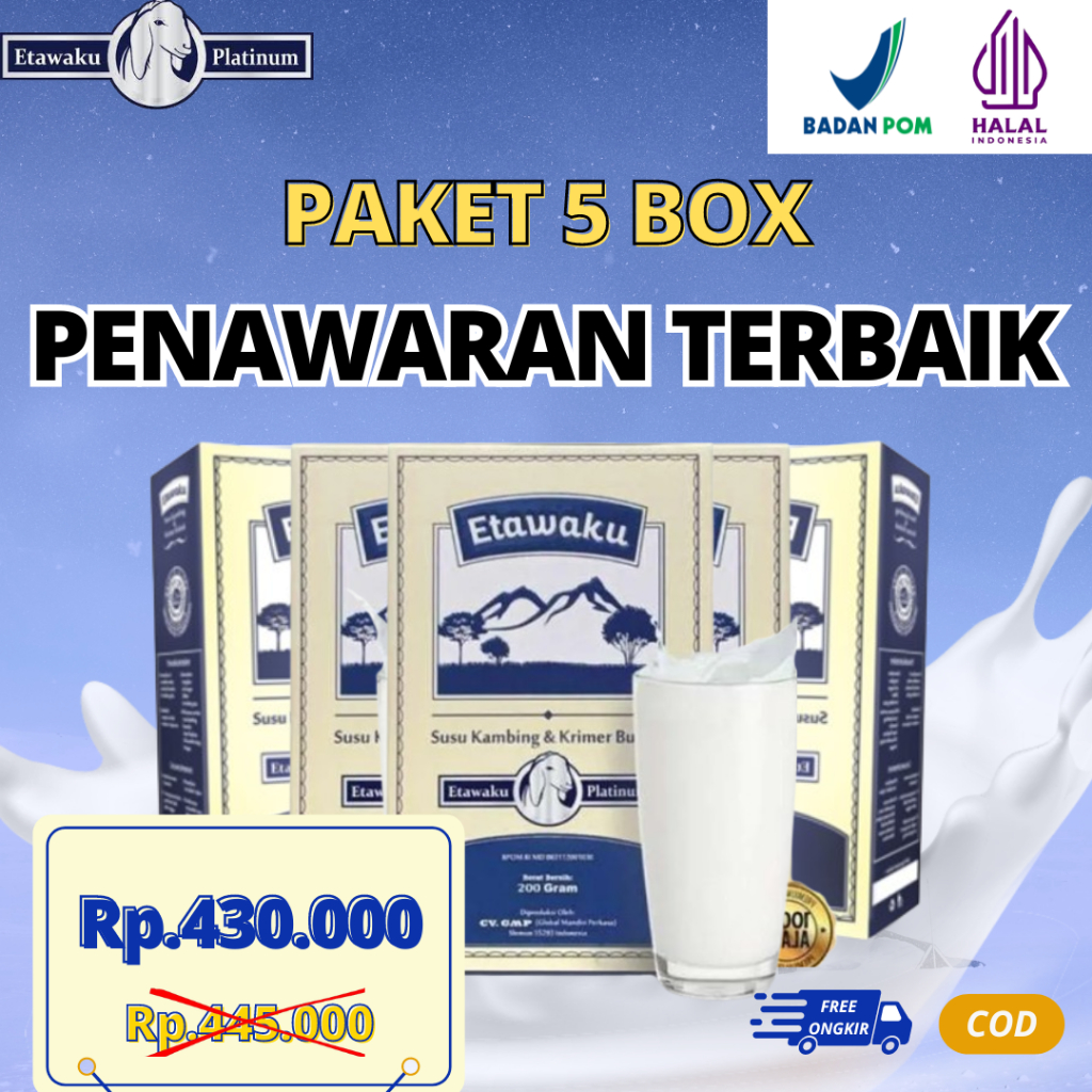 Jual BIG SALE!! Paket 5 Box Etawaku Platinum - Ampuh Atasi Masalah Pernapasan & Persendian ...