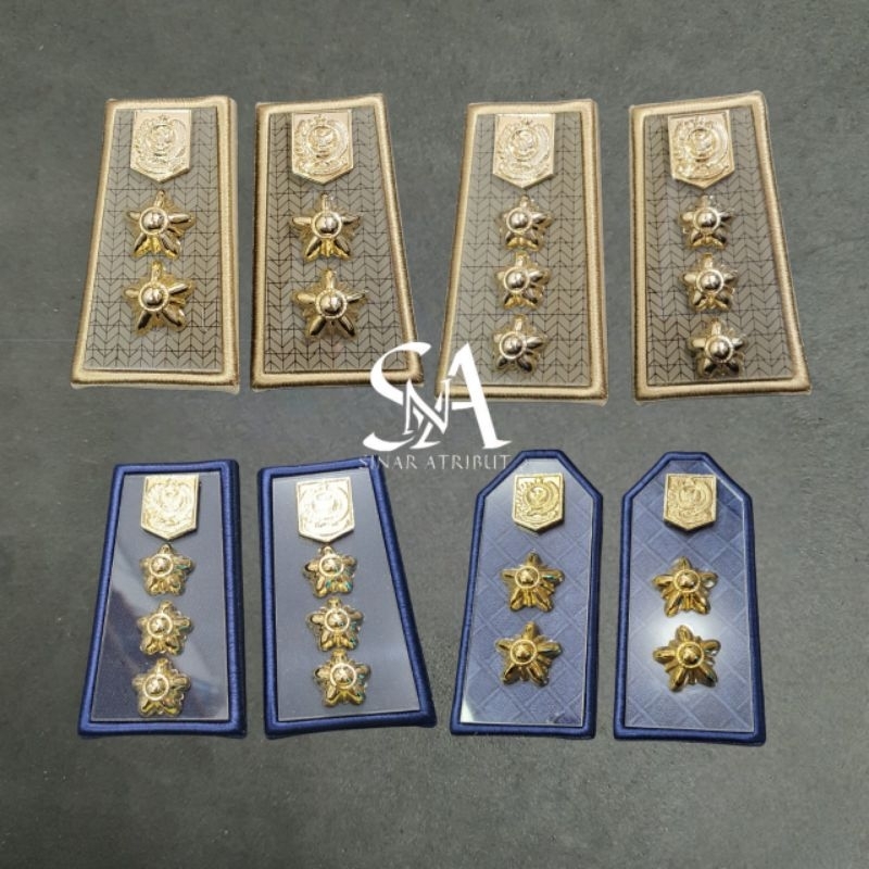 Jual TANDA PANGKAT PDH PDU LURAH / KADES / CAMAT AKRILIK BATIK MELATI 2 ...