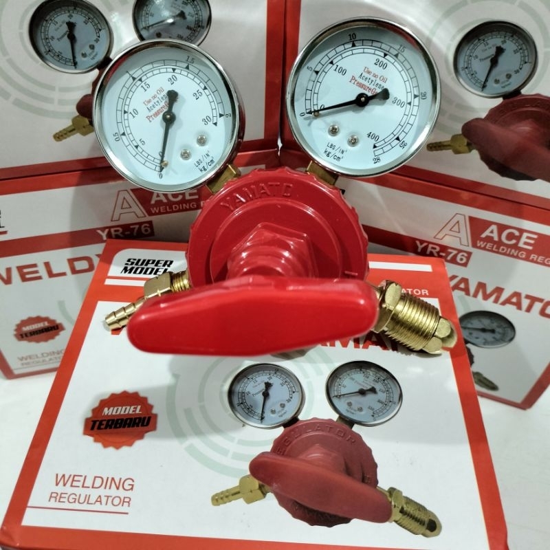 Jual WELDY Yamato Regulator ACETYLENE YR-76 gas | Shopee Indonesia