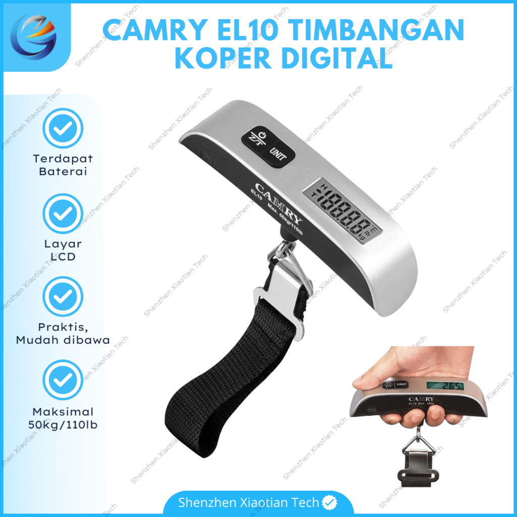 Jual Timbangan Koper Camry EL10 / Camry Luggage Scale EL10 / Timbangan ...