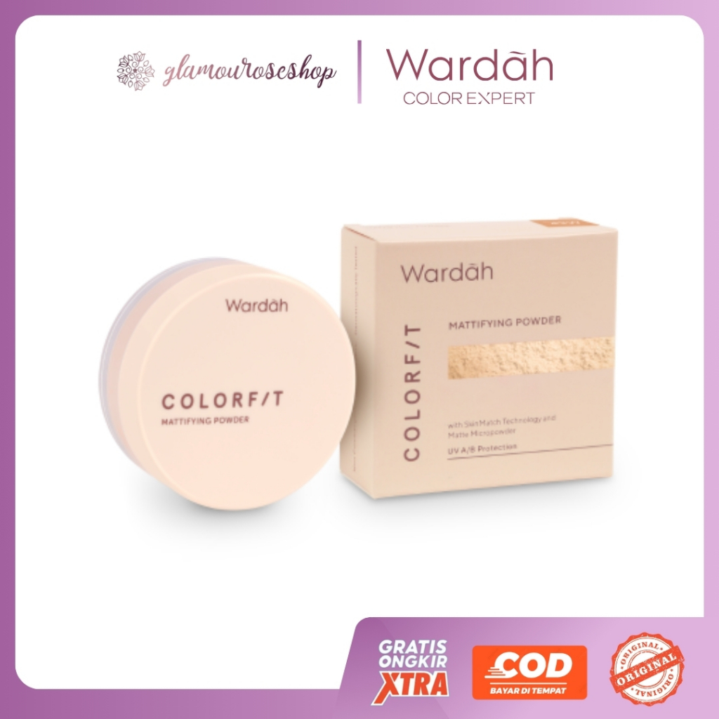 Jual Wardah Colorfit Mattifying Powder UVA/UVB Protection (LOOSE POWDER ...