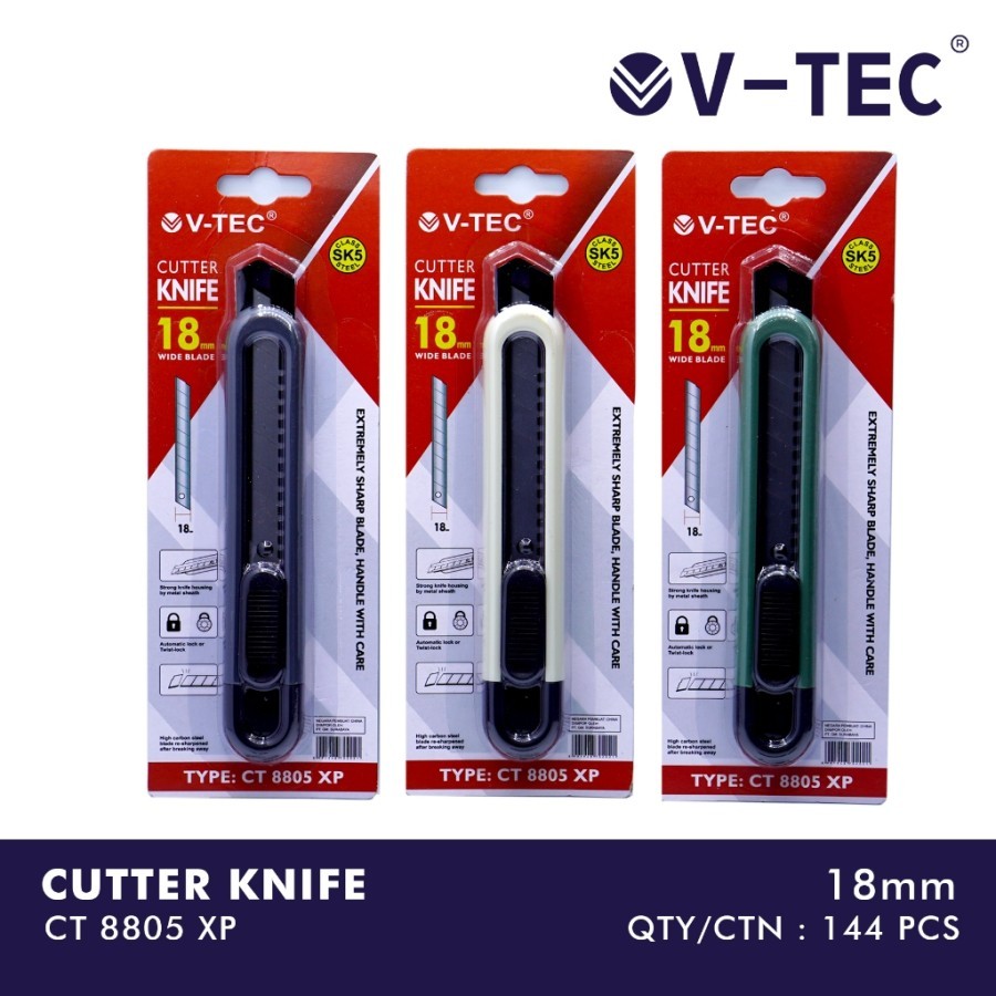 Jual TBMO V-TEC CUTTER KNIFE TYPE CT-8805 VTC1632#8805 GMP | Shopee ...
