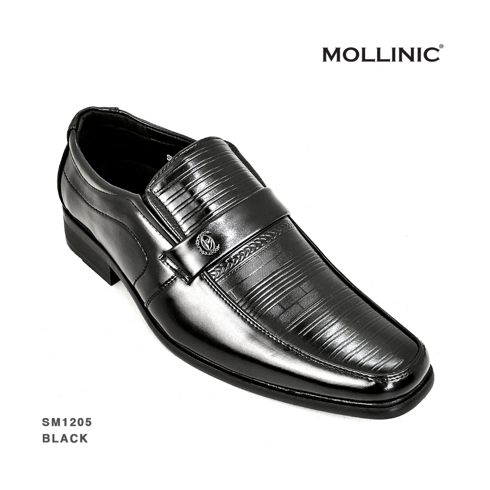 Jual Modern MOLLINIC SM125 Sepatu Pantofel Pria Men Formal Shoes BLACK ...