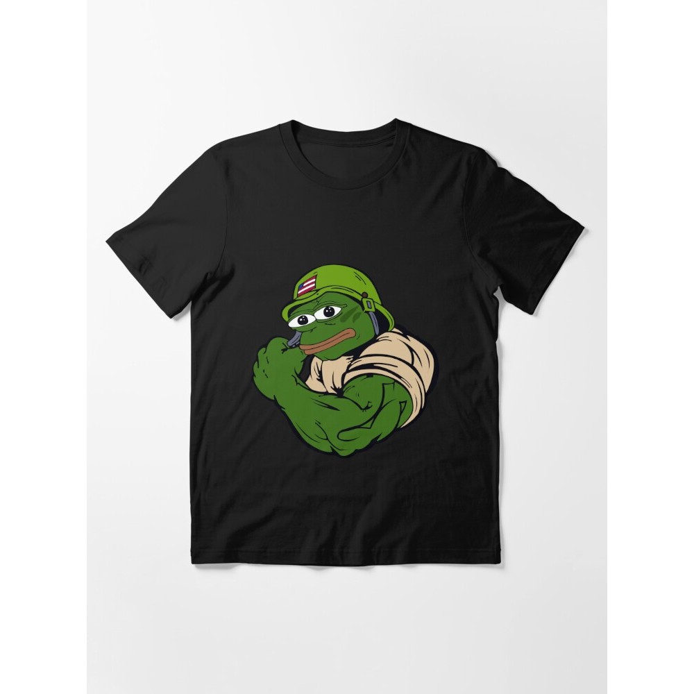 Jual Kaos Polos Kaos Lucu Pepe the frog military soldier War funny meme ...