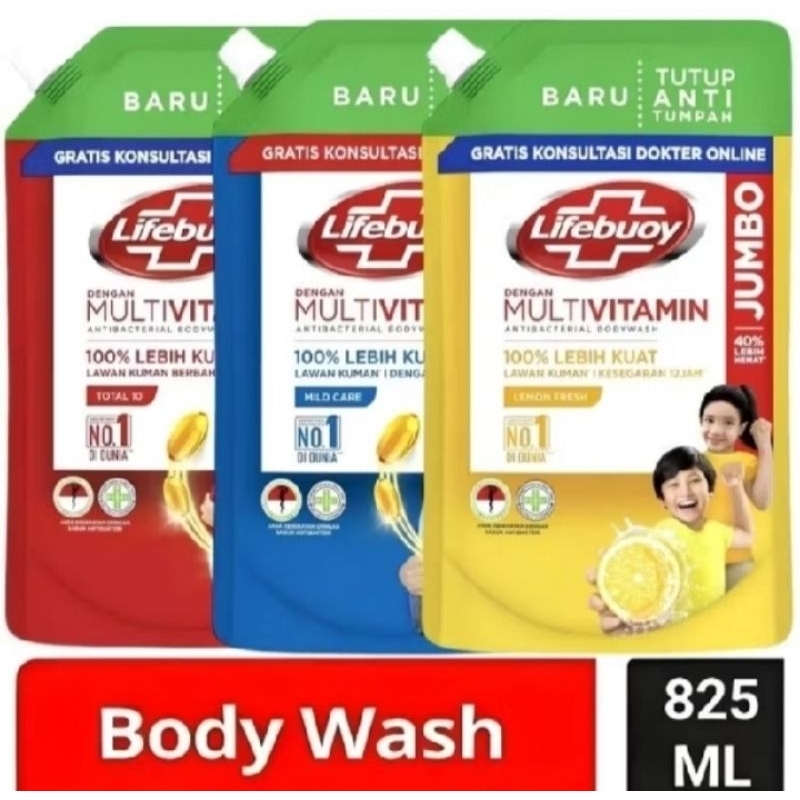 Jual Lifebuoy Body Wash Merah Total 10 825 ml | Shopee Indonesia
