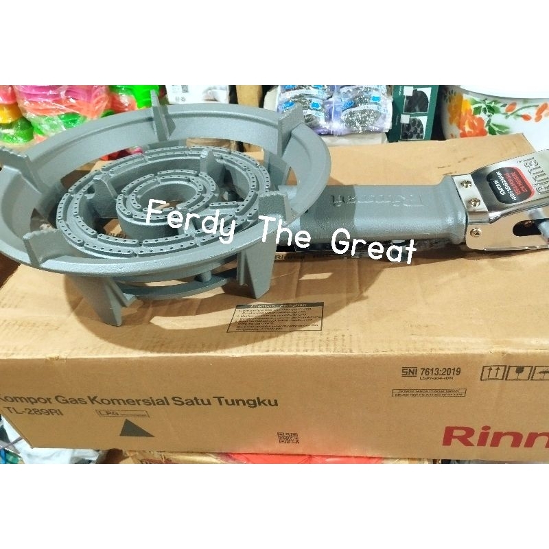 Jual Kompor Gas rinnai satu tungku komersial TL-289 RI / kompor seribu ...