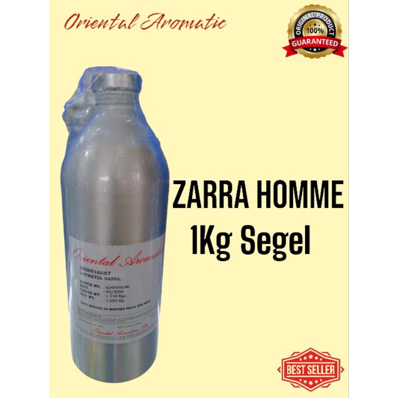 Jual Bibit/Biang Parfum ZARRA HOMME Produk ORIENTAL AROMATICS 1Kg Segel ...