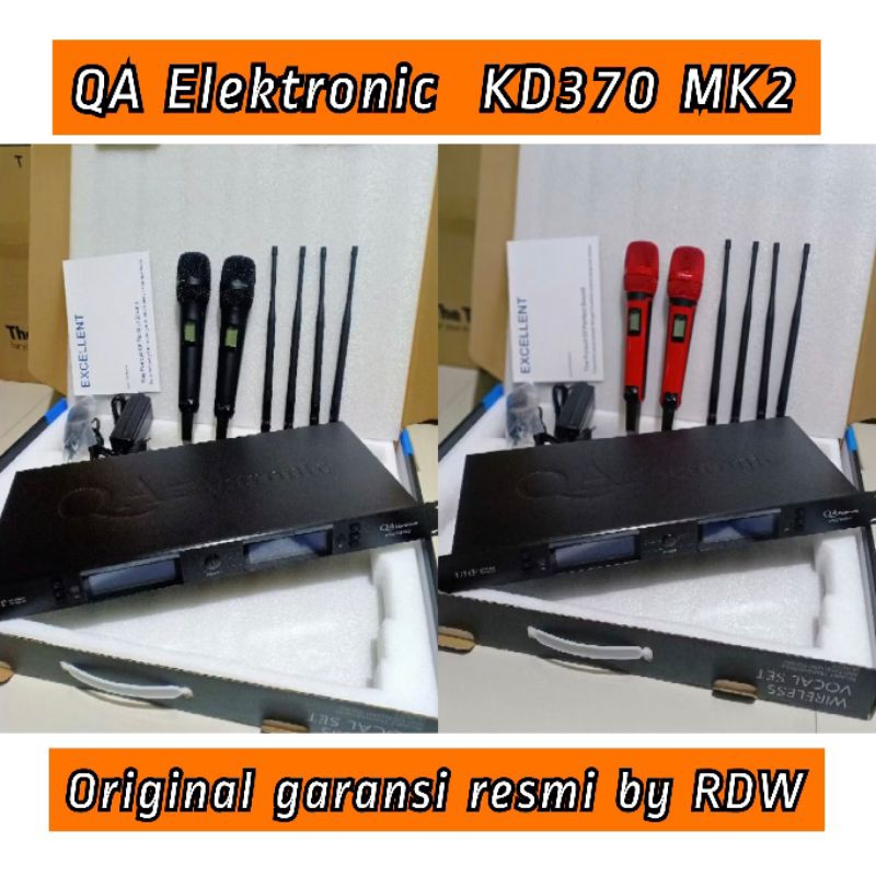 Jual Mic wireless QA elektronic KD370 MK2 original by RDW | Shopee ...