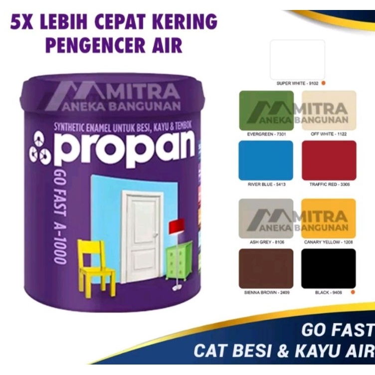 Jual CAT PROPAN GO FAST A 1 CAT BESI KAYU TEMBOK 1KG WATERBASED CAT ...