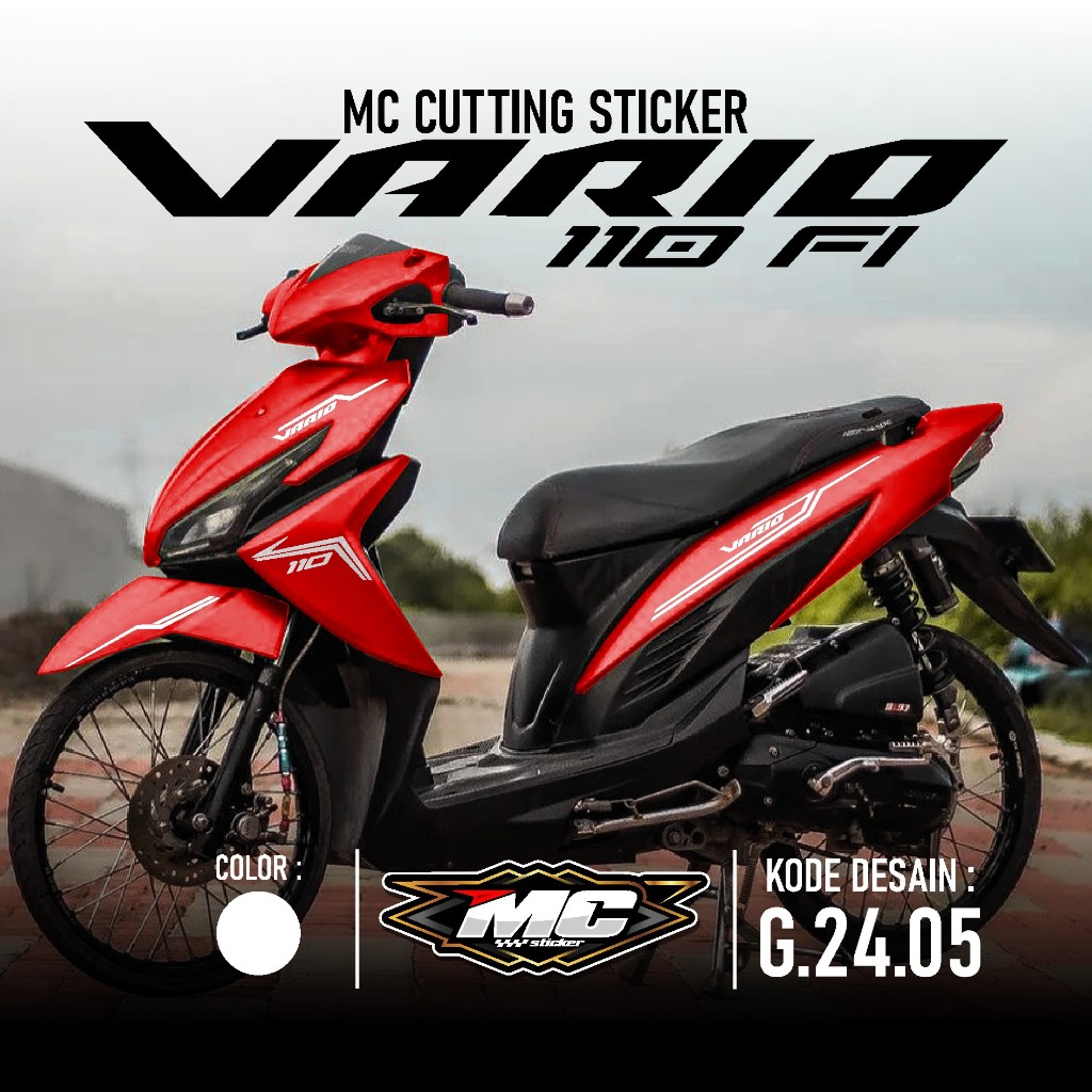 Jual Cutting Sticker Vario 110 FI - Aksesoris Motor Stiker Honda Vario 110 eSP 2015 2016 2017 ...
