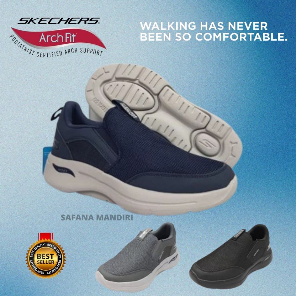 Jual Sepatu Slip On Pria Skechers ARCH FIT Original | Shopee Indonesia
