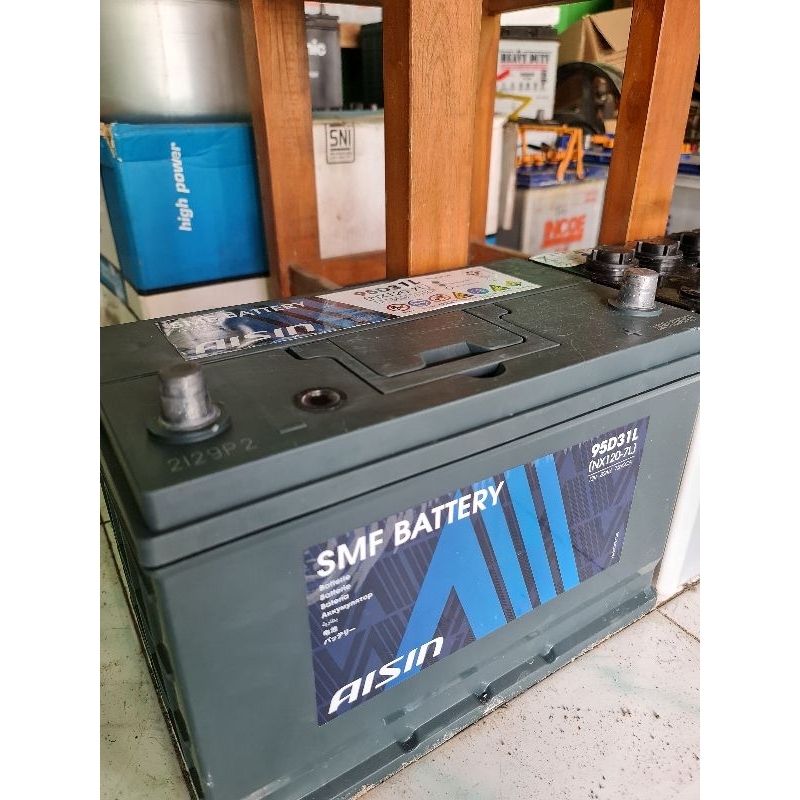 Jual AKI ORI MERK AISIN SMF TIPE 95D31L 80AH 12V LIKE NEW COPOTAN ...