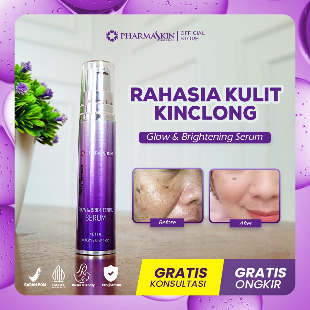 Jual Pharmaskin Solution Glow & Brightening Serum Flek Hitam Membandel Skincare | Shopee Indonesia