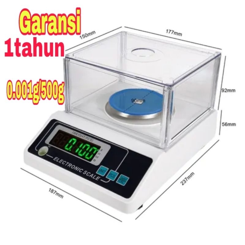 Jual Timbangan Lab 0.001g Max 500g Digital Scale 1mg 0.001g 500gram | Shopee Indonesia
