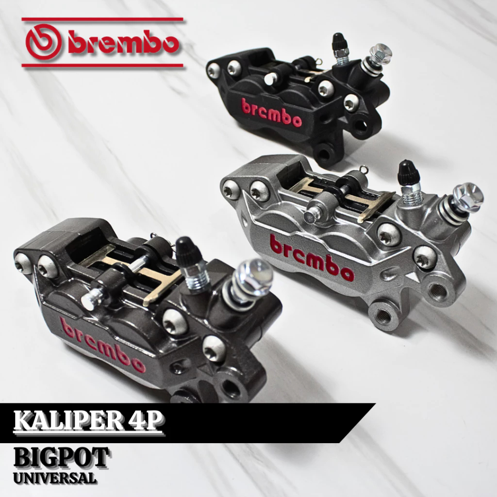 Jual Kaliper BRB Big Pot Axial 4 Piston Kaliper Big Pot Kaliper Kanan Bahan Babet Free Kampas ...
