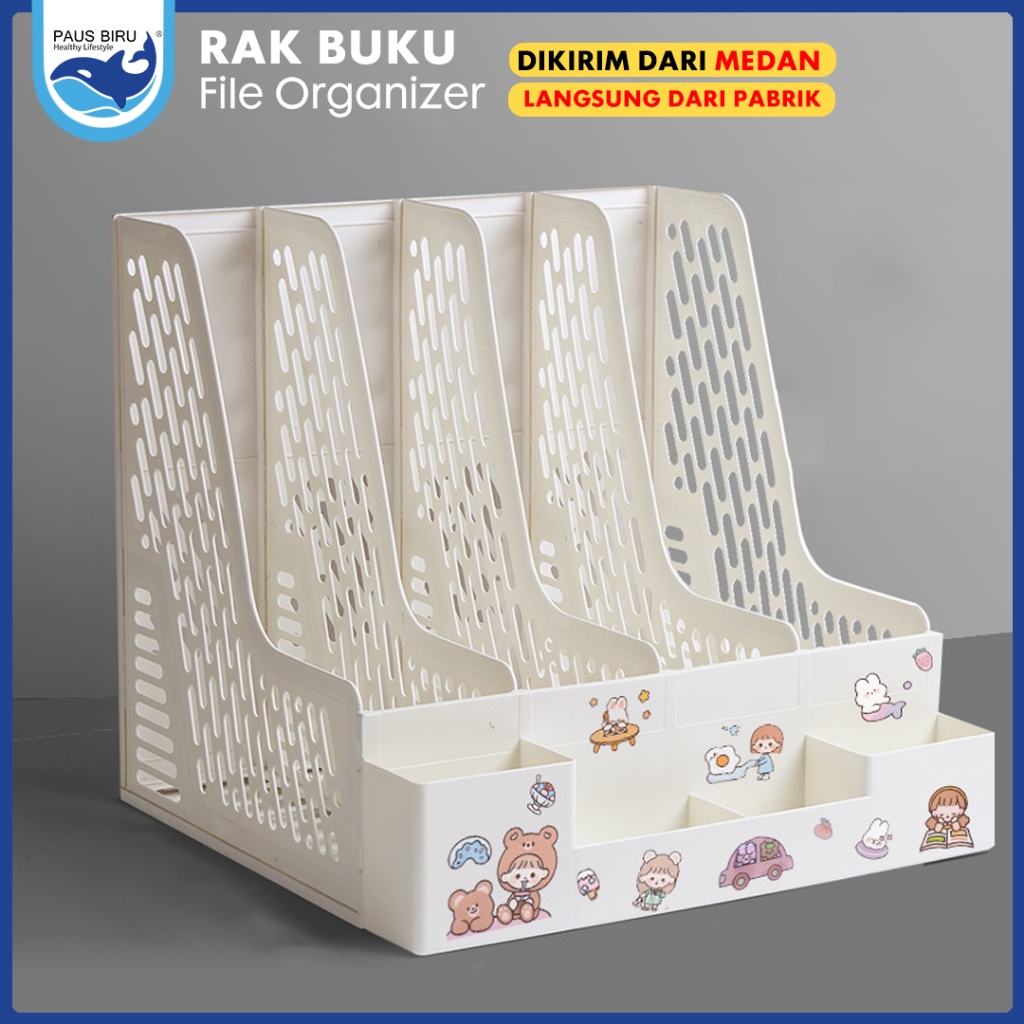 Jual Paus Biru - Desktop Organizer File Organizer Rak Buku Sekat ...