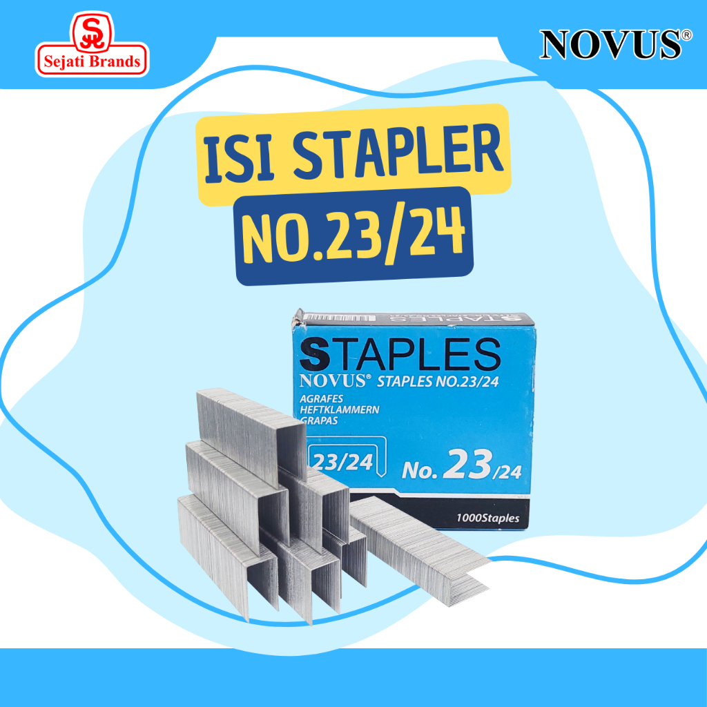 Jual Novus isi stapler 23/24/ Isi staples tembak/ Isi Staples 24 mm ...