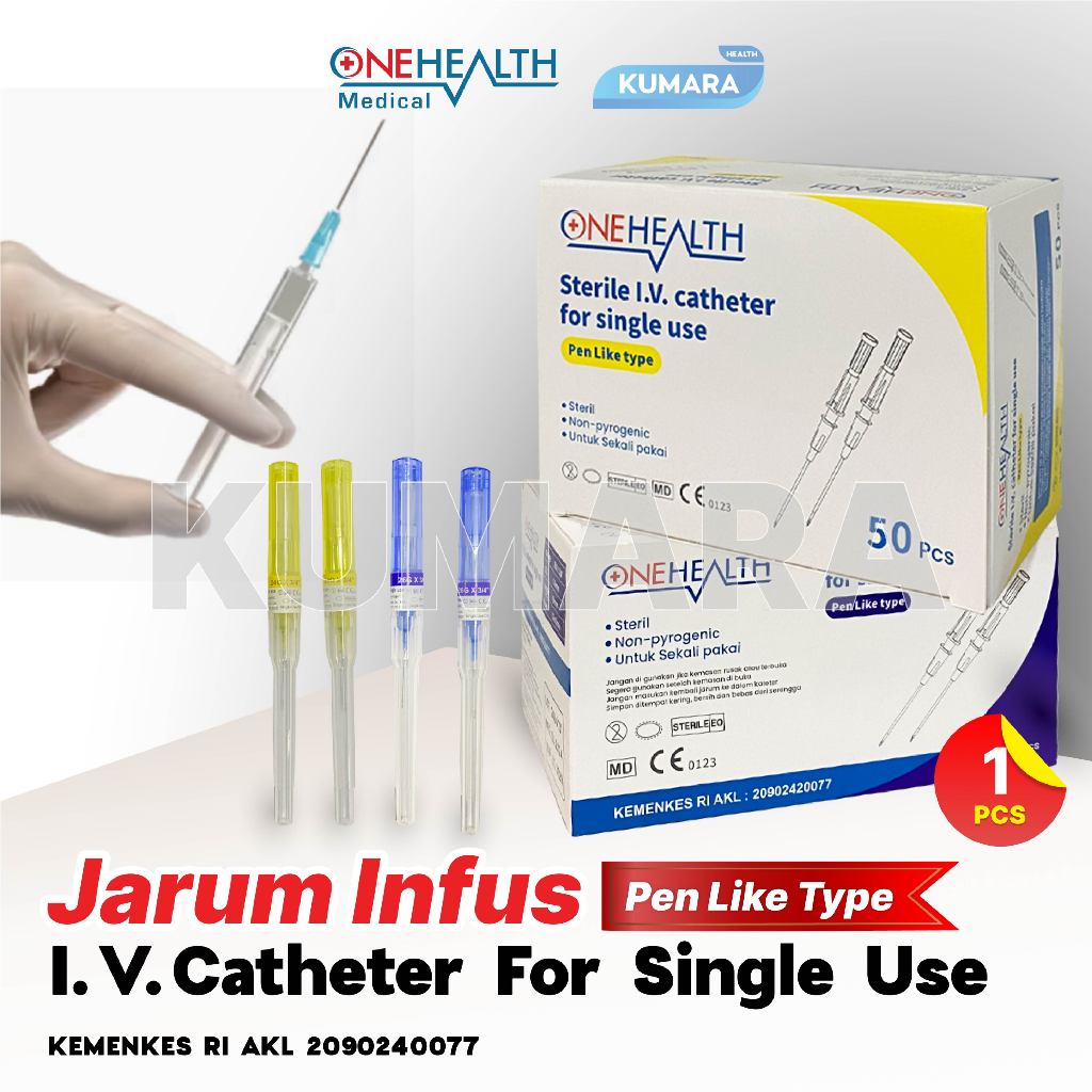 Jual ONEHEALTH - IV. Catheter / Jarum Infus / Abbocath Cannula Pen type ...