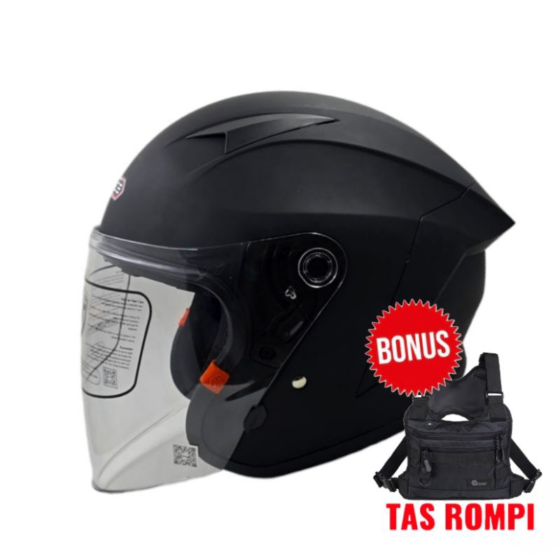 Jual FORCE Helm Half Face SNI Kekinian Viral Sunmori Spoiler Dewasa ...