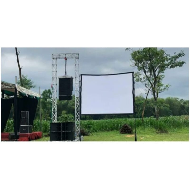 Jual Kain Layar Proyektor / Screen Proyektor Ukuran 3x4 Meter Tanpa ...