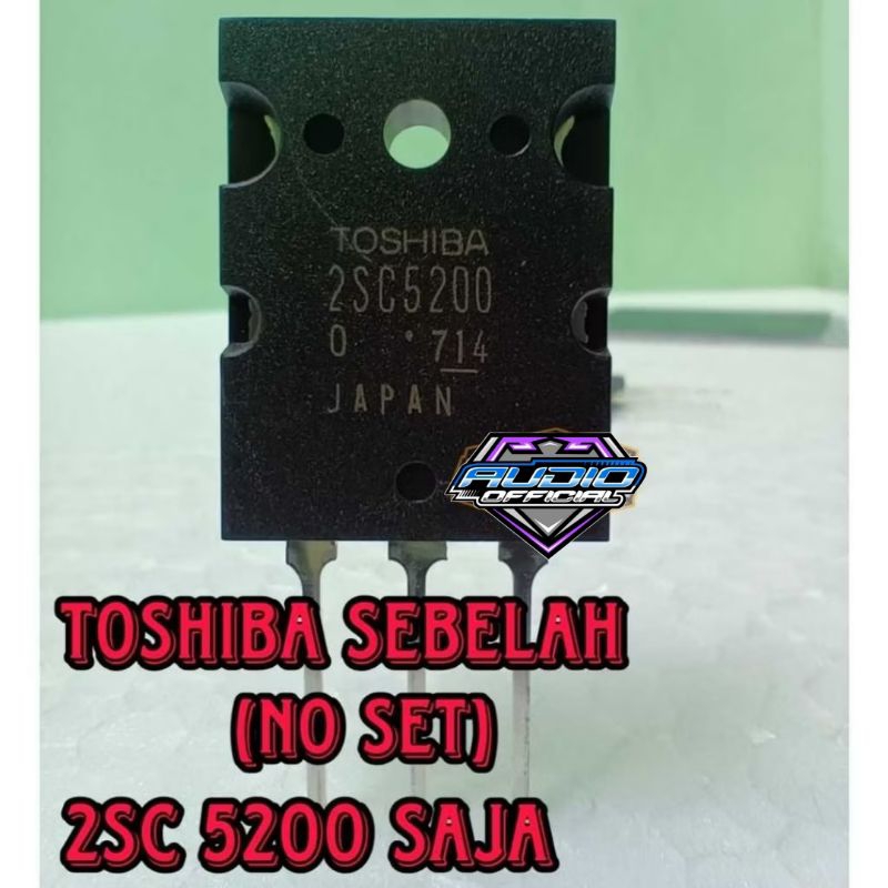 Jual Transistor Final TOSHIBA 2SC 5200 2SC5200 Lot 714 Pincang ...