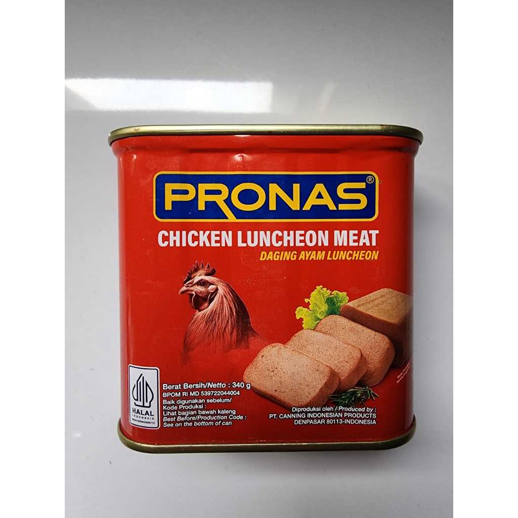 Jual PRONAS CHICKEN LUNCHEON 340GR - KORNET DAGING AYAM KEMASAN KALENG ...