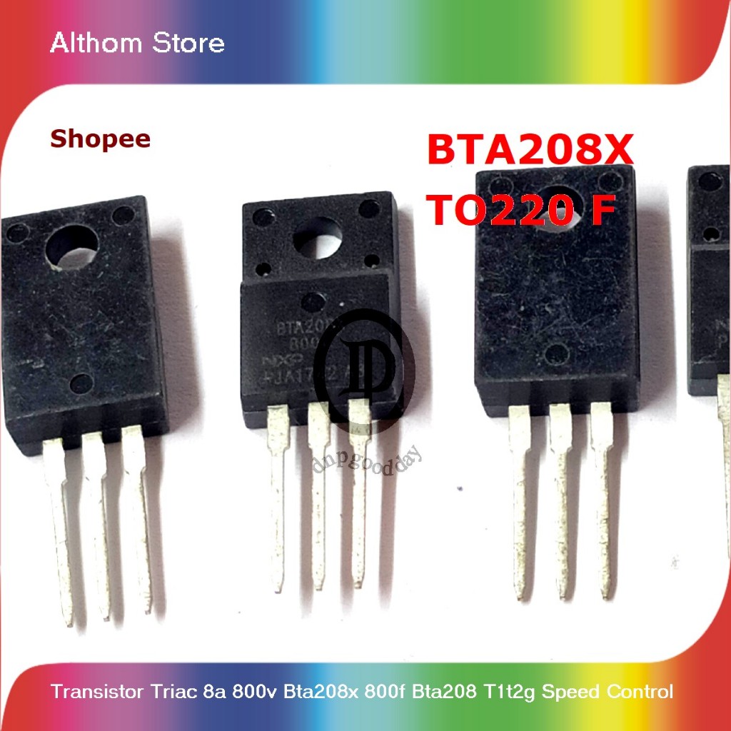 Jual transistor triac 8a 800v bta208x 800f bta208 t1t2g speed control | Shopee Indonesia
