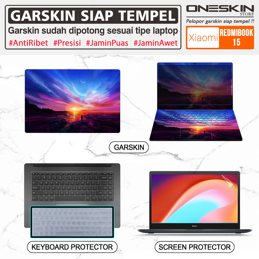Jual Garskin Sticker Laptop Pelindung Screen Keyboard Protector Xiaomi ...