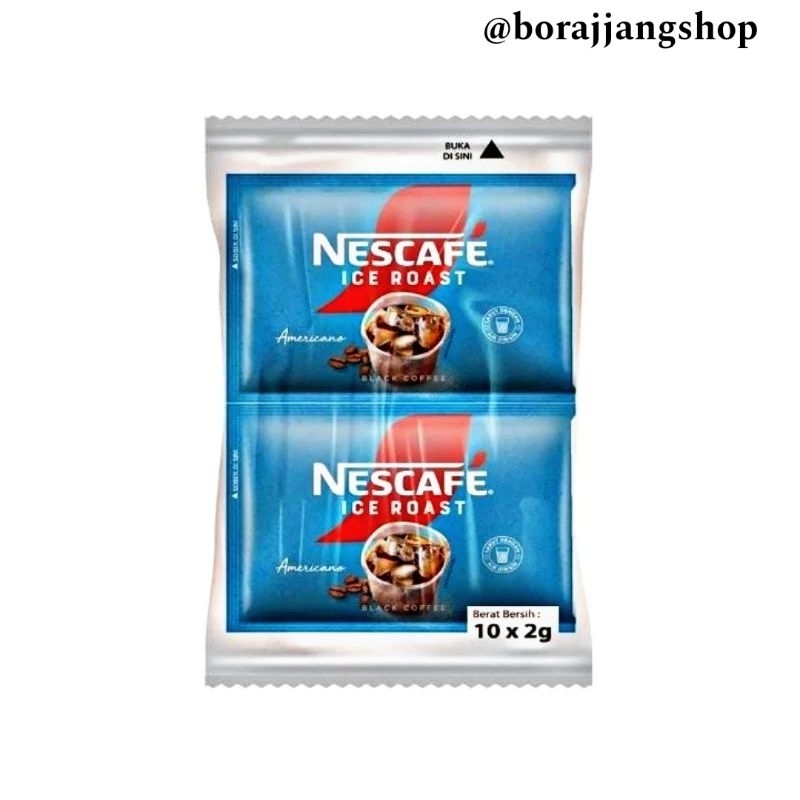 Jual Nescafe Ice roast americano 10 sachet/Nescafe Ice roast americano ...