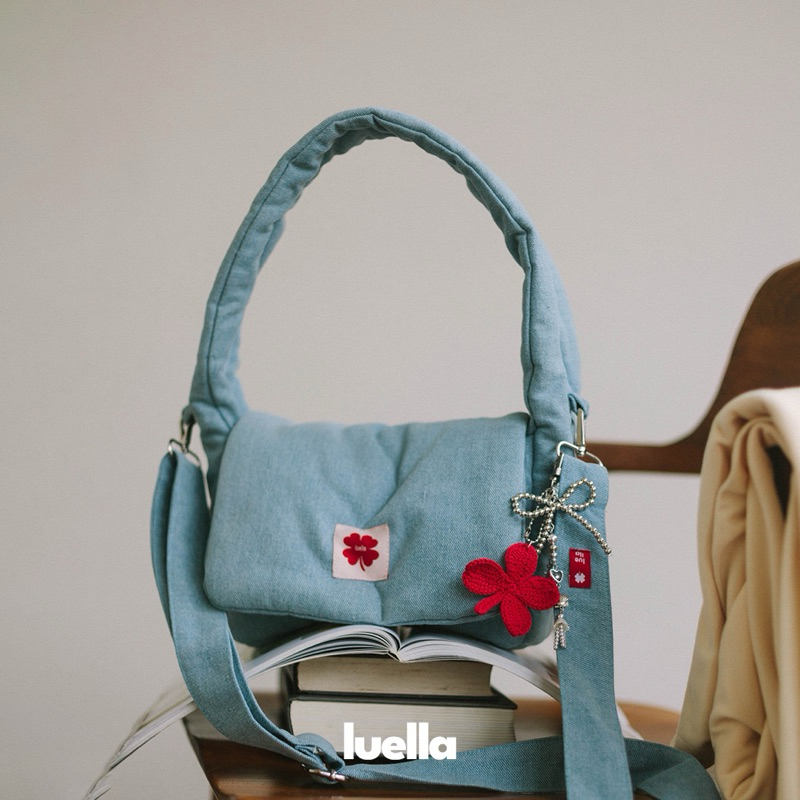 Jual LUELLA - Mini Anonimite Puffy Bag in Denim | Shopee Indonesia