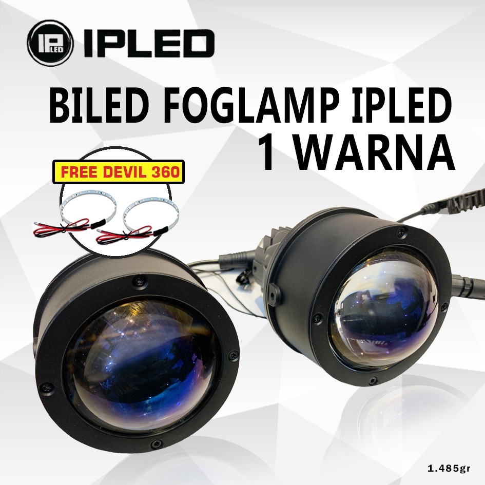 Jual Biled Foglamp IPLED Bluelens Bi-led 3 Inch 1 Warna 45 Watt ...