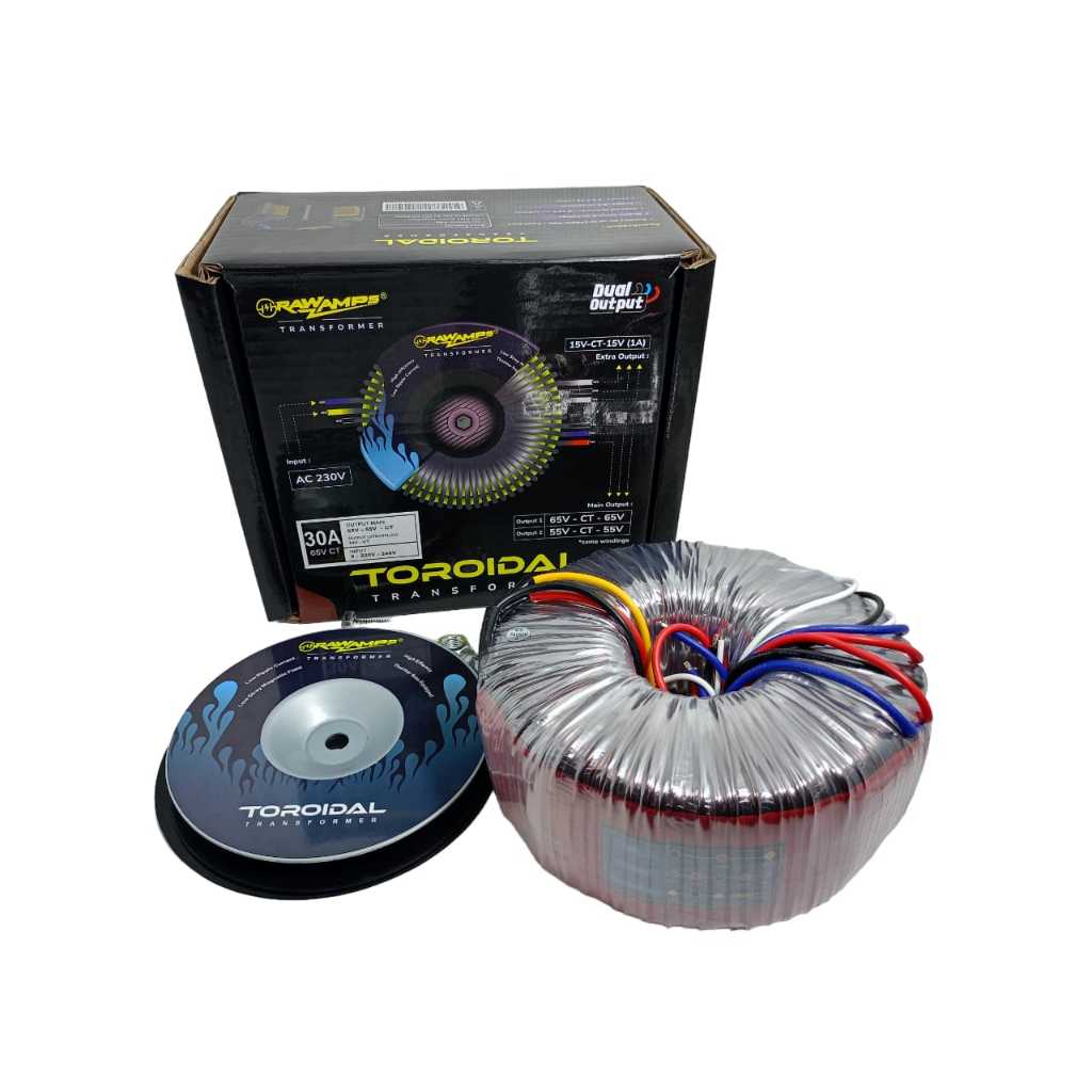 Jual TRAFO TOROID 30A 55-65V CT TRAVO TOROID RAWAMPS ORIGINAL | Shopee ...