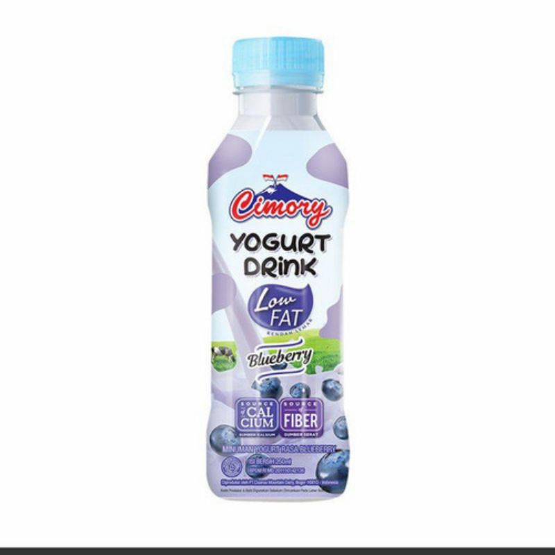 Jual Cimory Yoghurt Drink Low Fat Blueberry 240ml | Shopee Indonesia