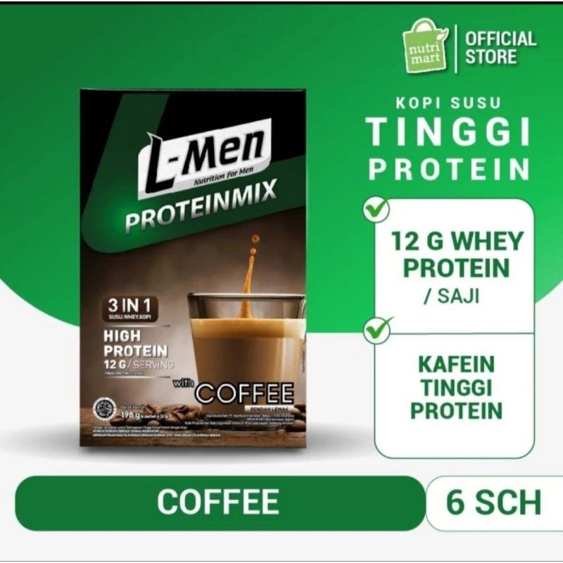 Jual L-men proteinmix coffee 6 sachet | Shopee Indonesia