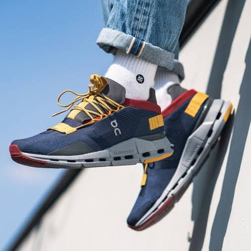 Jual Sepatu Running Casual On Cloudnova Denim Ruby / Biru Denim Unisex Sepatu Casual Pria Wanita ...