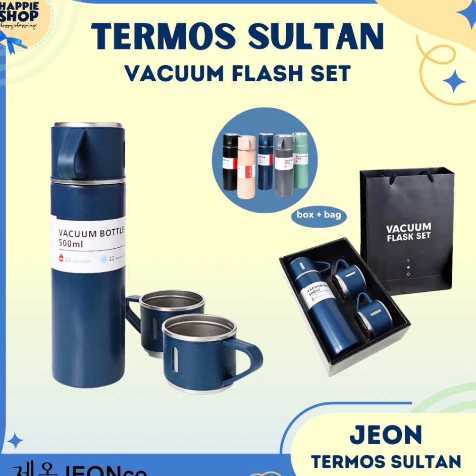 Jual New Trend TERMOS SULTAN Vacuum Flask Set Hampers Botol Minum ...