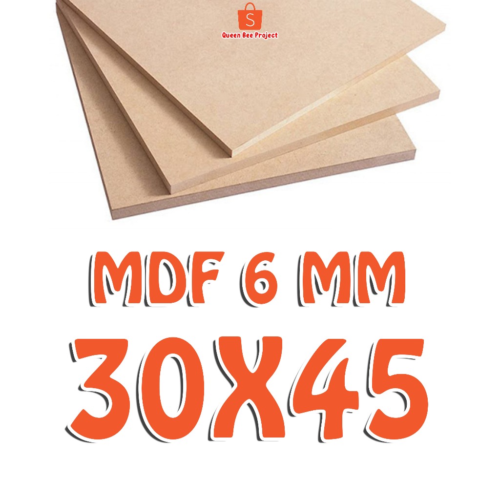 Jual PAPAN MDF UKURAN 30X45 Cm 6mm | Shopee Indonesia