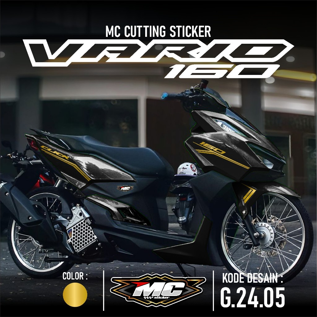 Jual Cutting Sticker Striping Vario 160 NEW - Aksesoris Motor Stiker ...