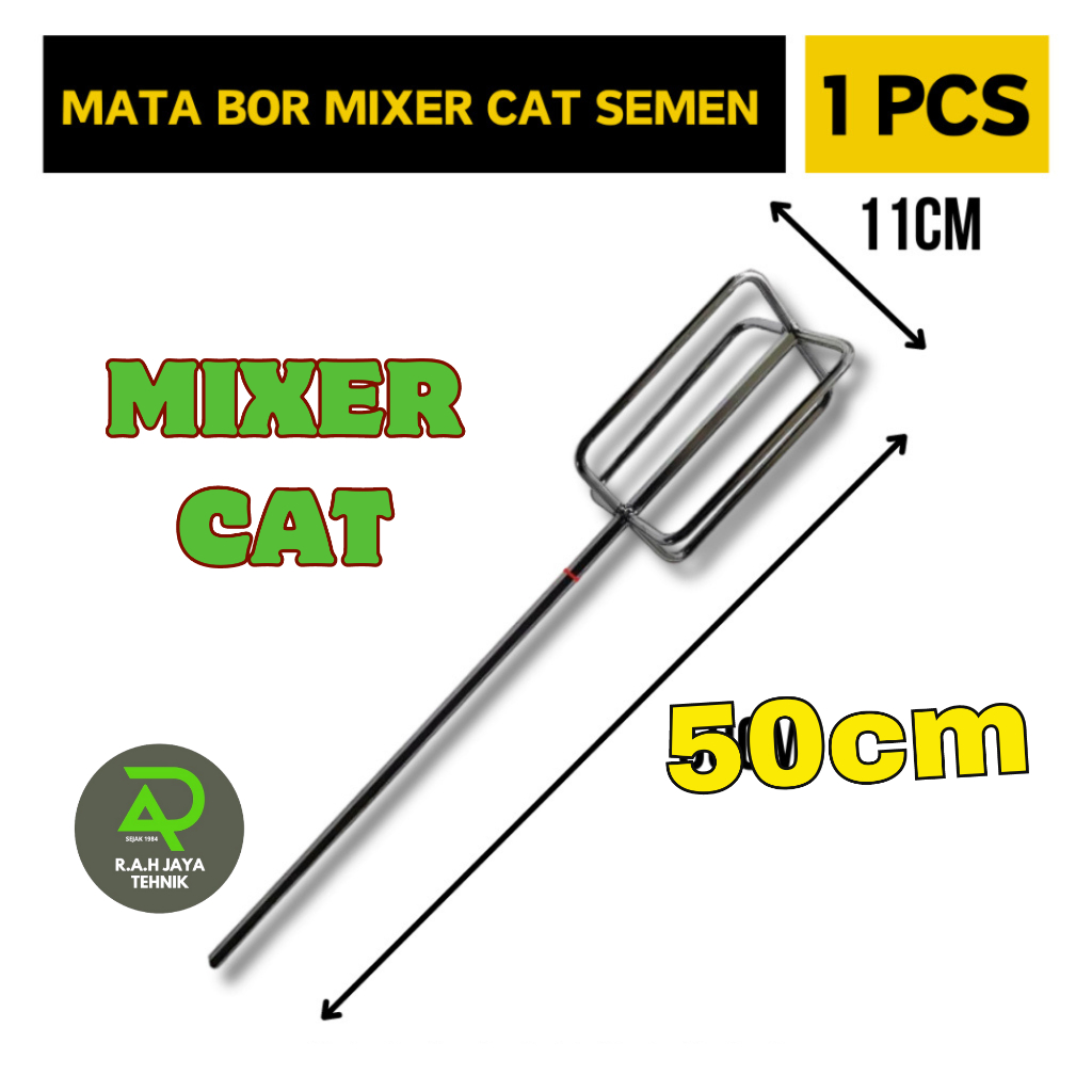 Jual Mata bor mixer pengaduk semen dan cat Adonan Besi 8mm-6mm panjang ...