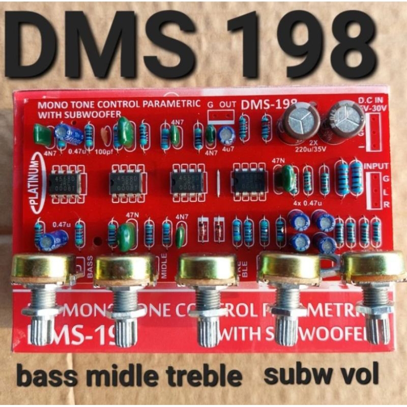 Jual tone control parametrick mono DMS 198 | Shopee Indonesia