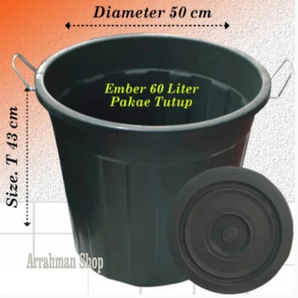 Jual ember plastik 60 liter - ember air 60 liter anti pecah tahan lama ...