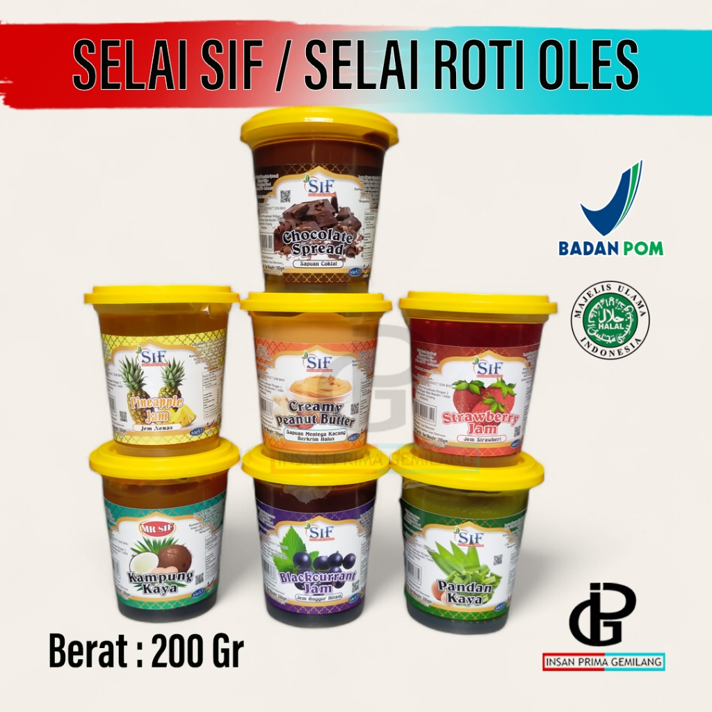 Jual Selai Roti Oles SIF 200 gr / Selai Roti / Selai Roti Bakar ...